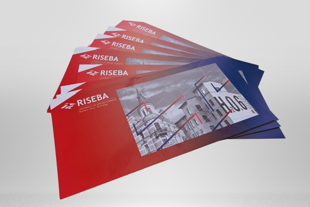 Postcard with RISEBA buildings - RISEBA.lv