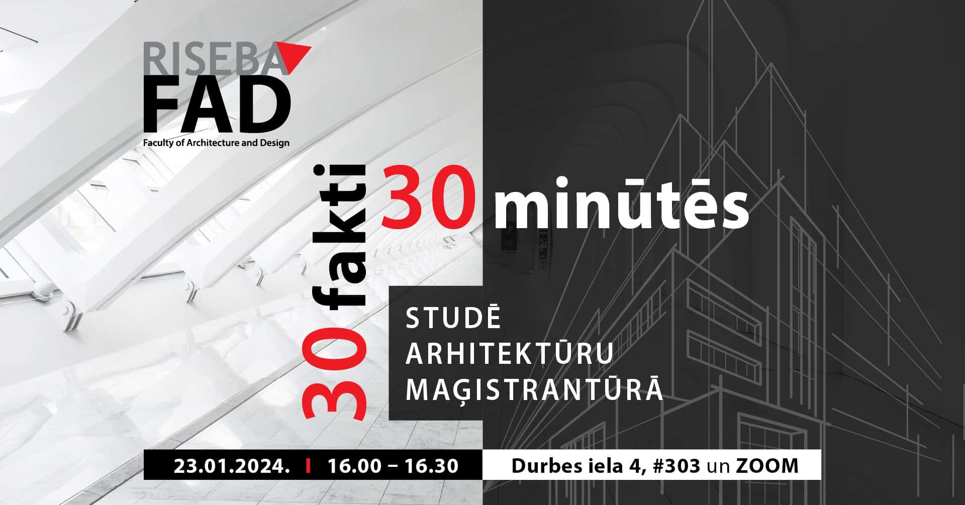 30 fakti 30 minūtēs: maģistra studiju programma "Arhitektūra" - RISEBA.lv